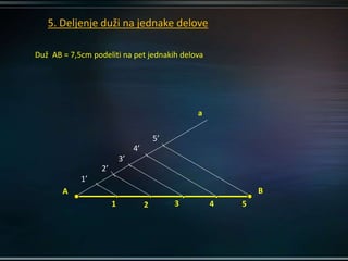 Osnovne geometrijske konstrukcije | PPTX