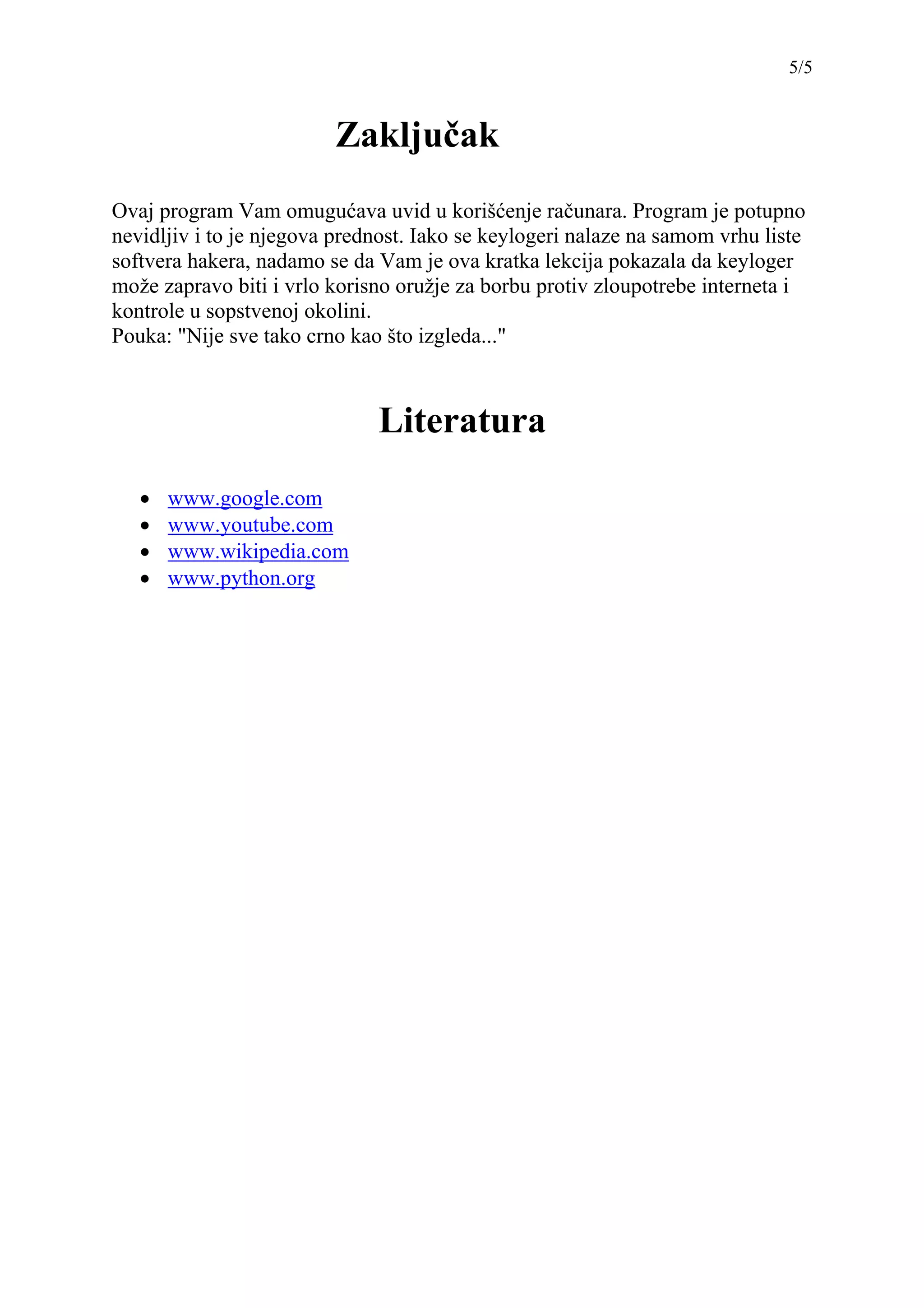 Osnovni primer keylogginga u Python-u - Dimitrije Janković - Dragan ...