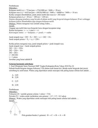 Osn sma pembahasan fisika | DOC