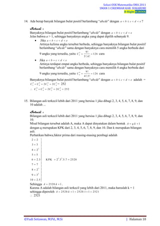 Osn soal bahas_2011 | PDF