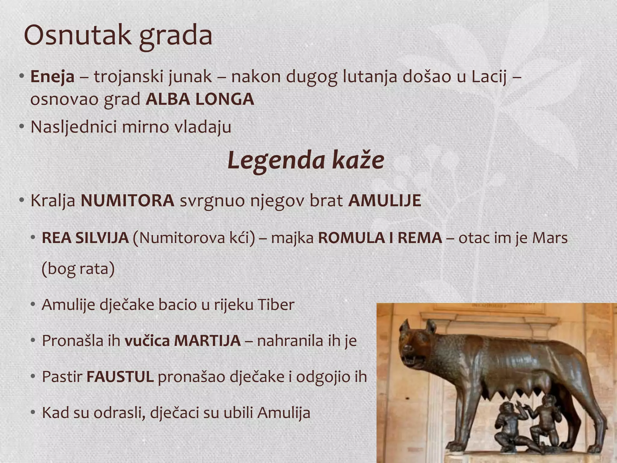 Osnutak rima – legenda i povijest | PPTX