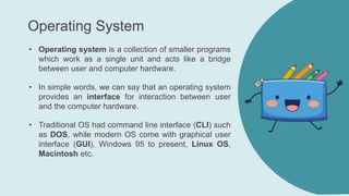 OSOA Unit-1 Introduction to DOS and Windows.pptx