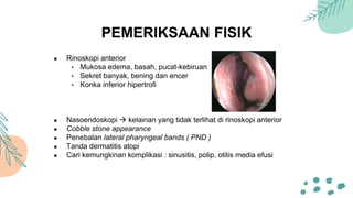 ppt rhinitis alergi pada pasien dan kasusnya | PPTX