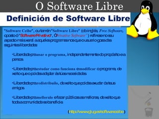 O Software Libre | PPT