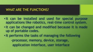OS) OPERATING SYSTEM.pptx | Operating Systems | Computer Software and Applications