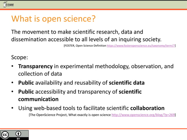 Open Science: Application and Benefits | PPT