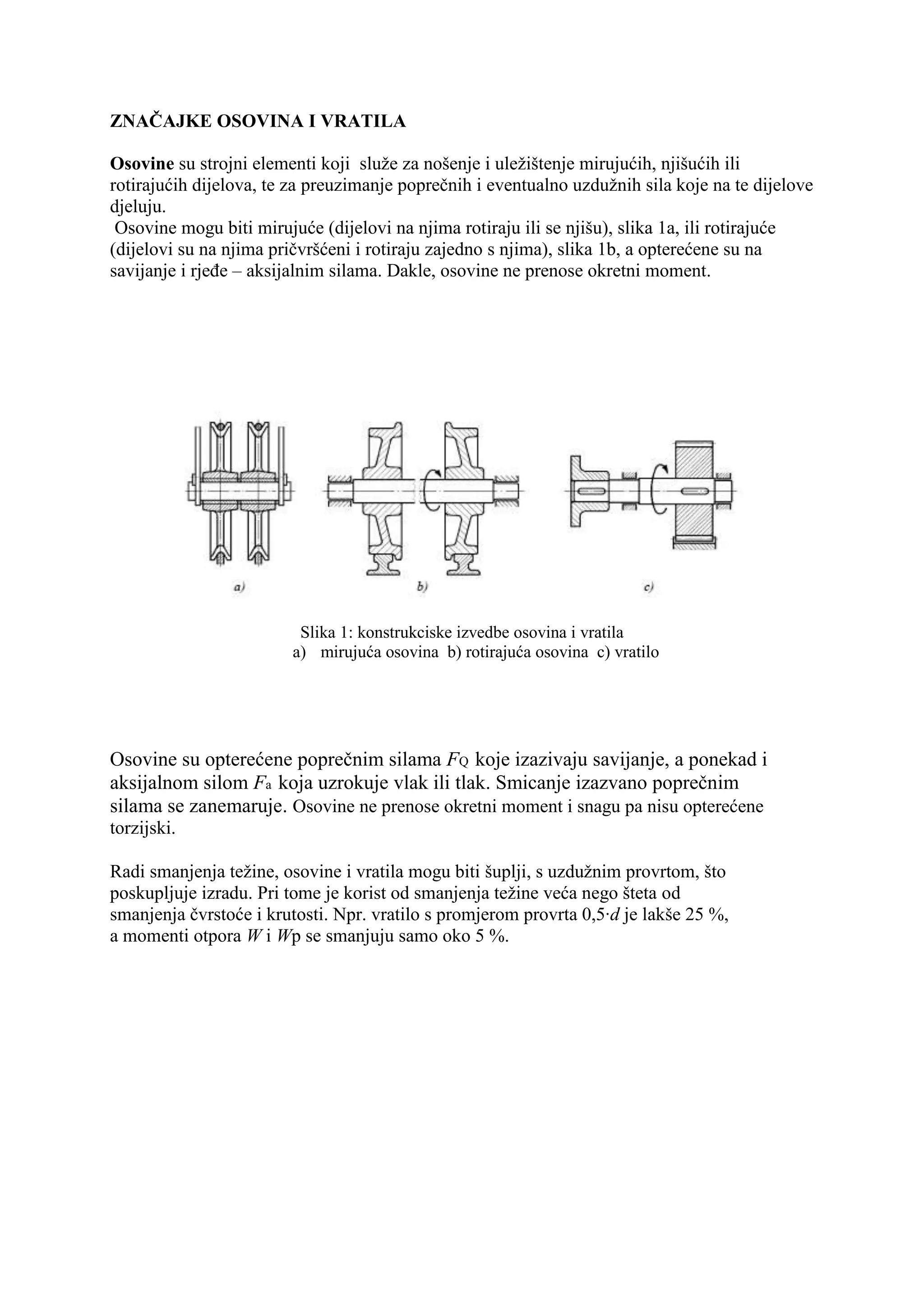 Osovine i vratila | DOCX