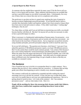 One-Sentence Persuasion Course | PDF