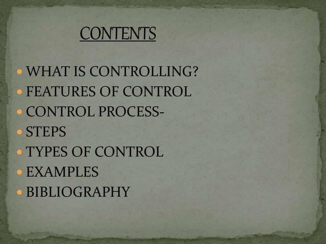 Controlling-Management Functions-Organisation Structure & Process | PPT Controlling-Management Functions-Organisation Structure & Process | PPT