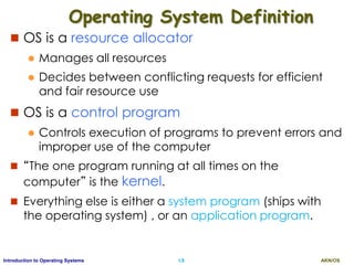 Operating Systems Part I-Basics | PPT