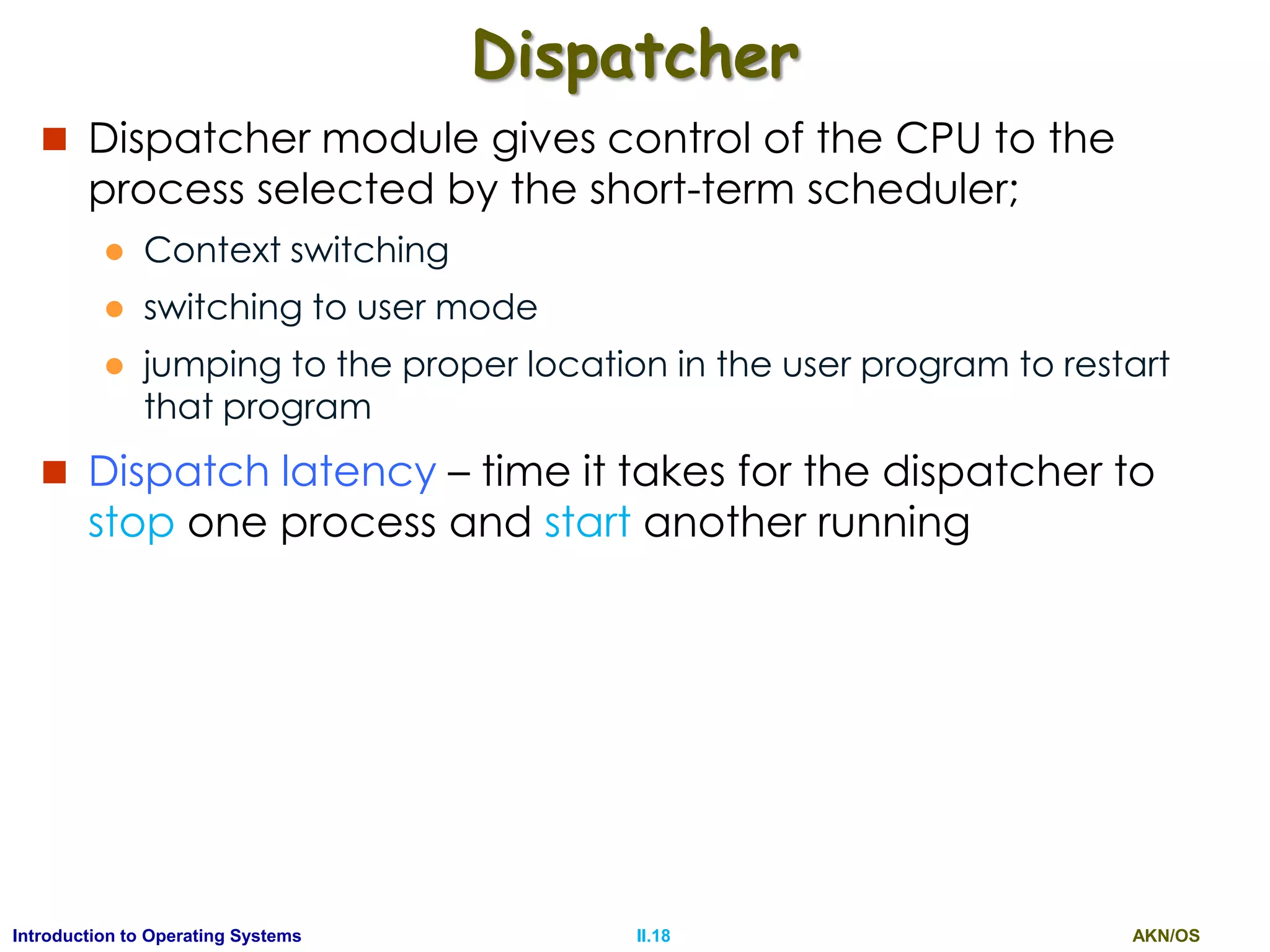 Operating Systems Part II-Process Scheduling, Synchronisation & Deadlock | PDF | Operating ...