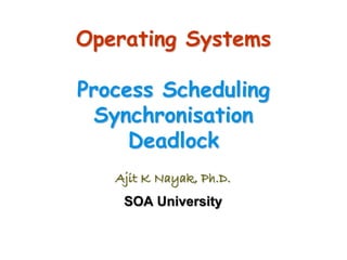 Operating Systems Part II-Process Scheduling, Synchronisation & Deadlock | PDF