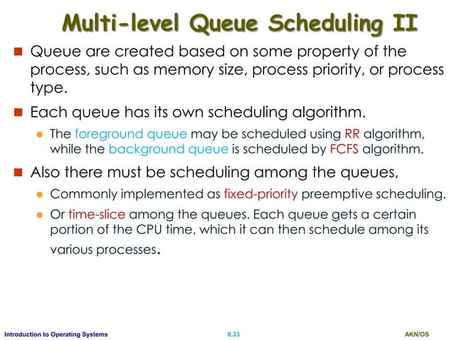 Operating Systems Part Ii Process Scheduling Synchronisation And Deadlock Pdf Operating