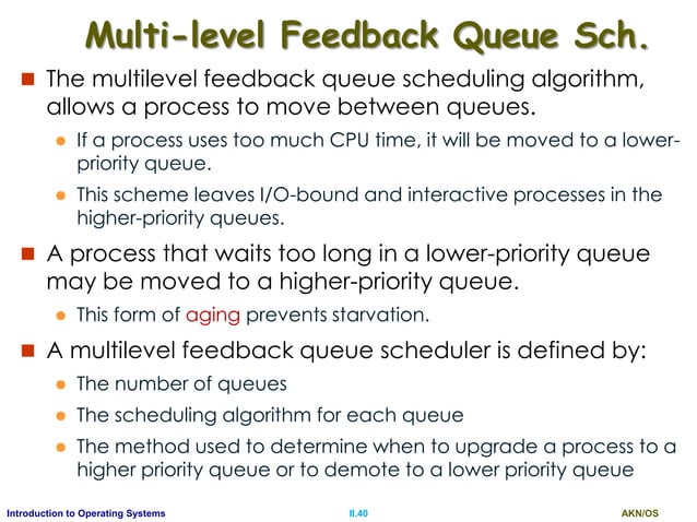 Operating Systems Part Ii Process Scheduling Synchronisation And Deadlock Ppt