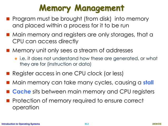 Operating Systems Part III-Memory Management | PDF | Operating Systems | Computer Software and ...