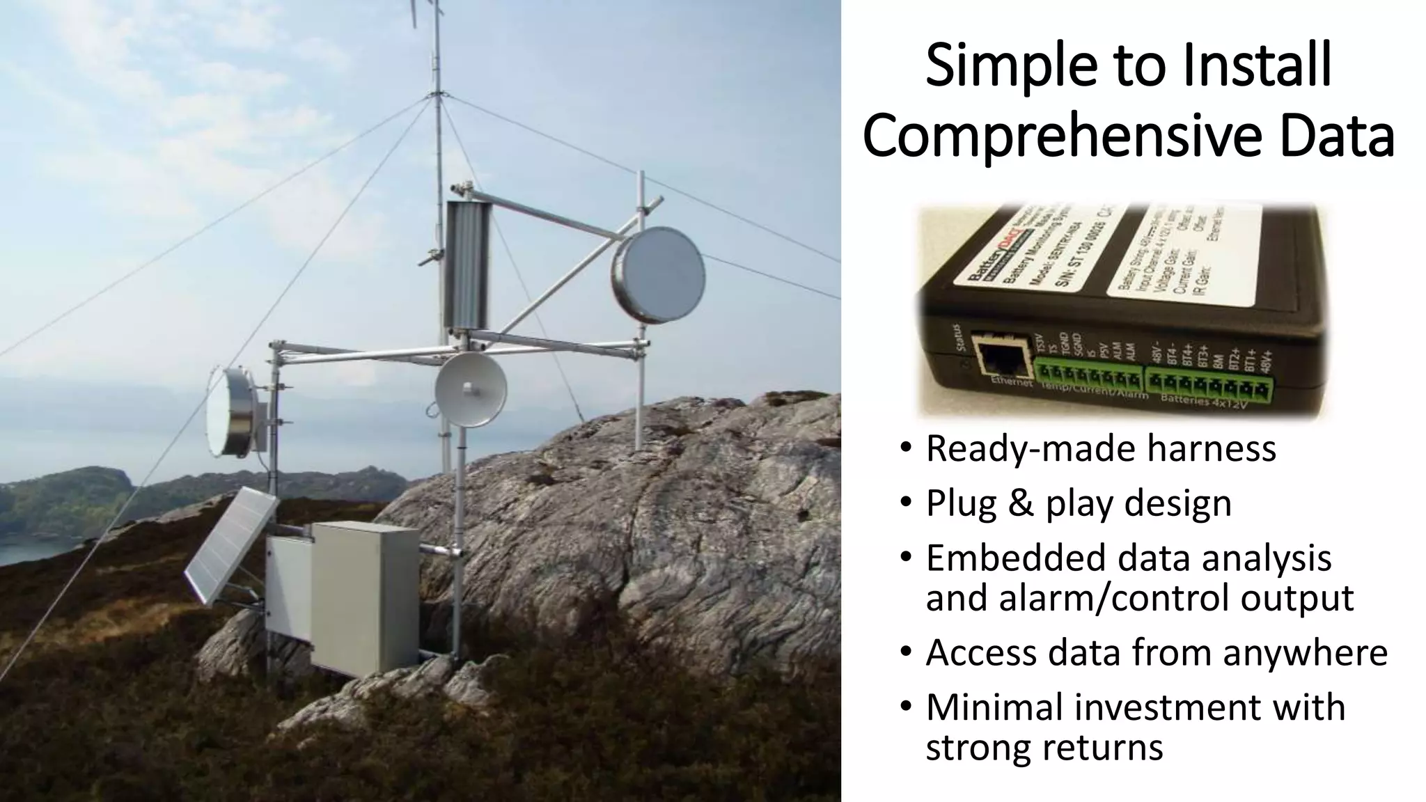 Battery Problems and Monitoring Solutions for Telecom Outside Plants | PPT