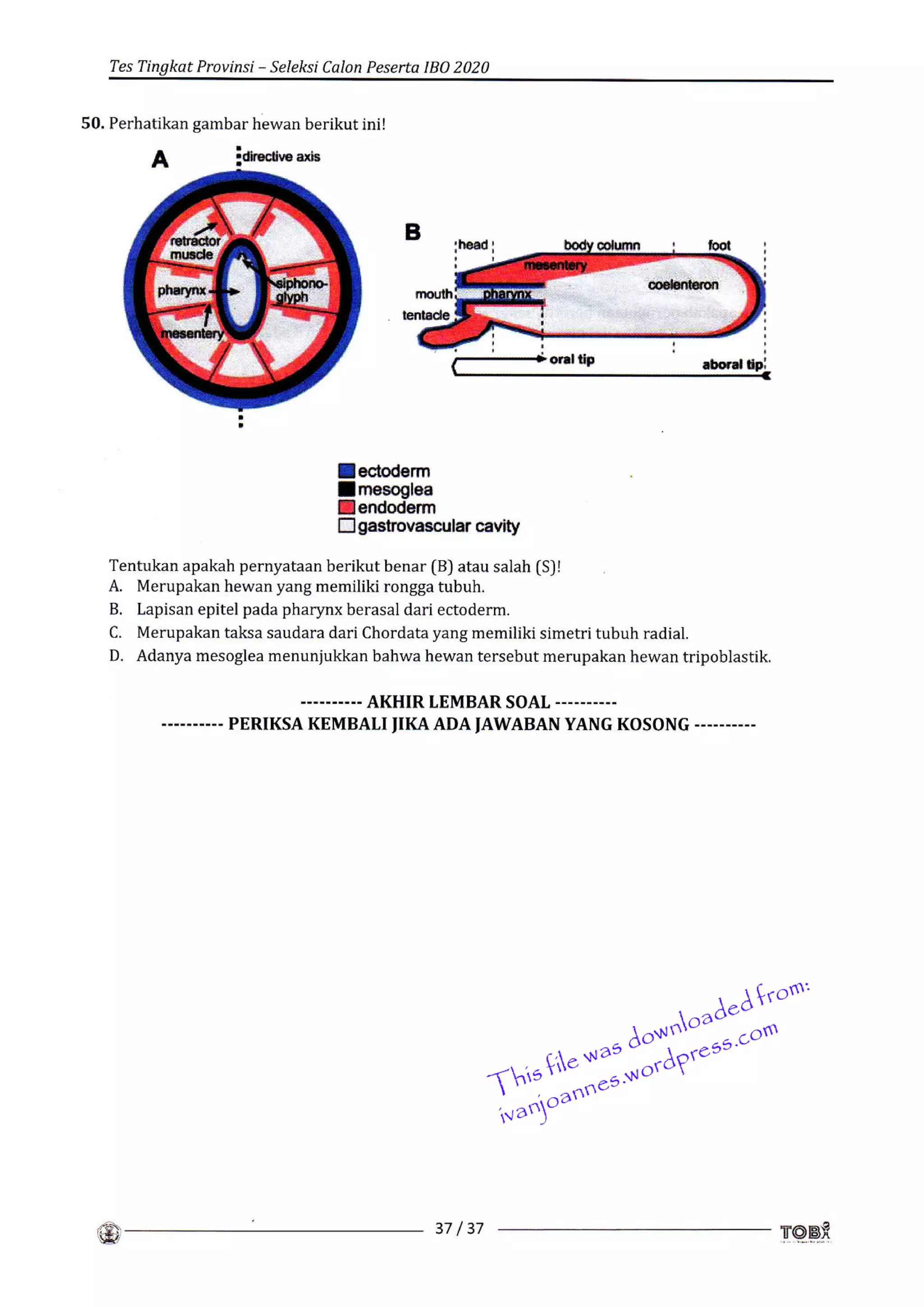 OSP Biologi 2019 - Soal.PDF
