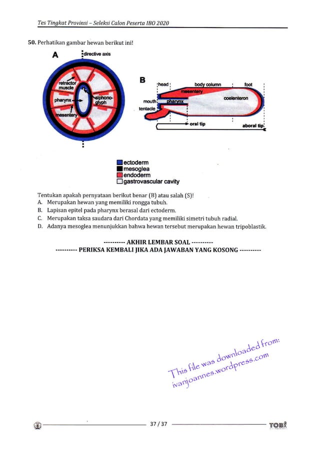 OSP Biologi 2019 - Soal.PDF
