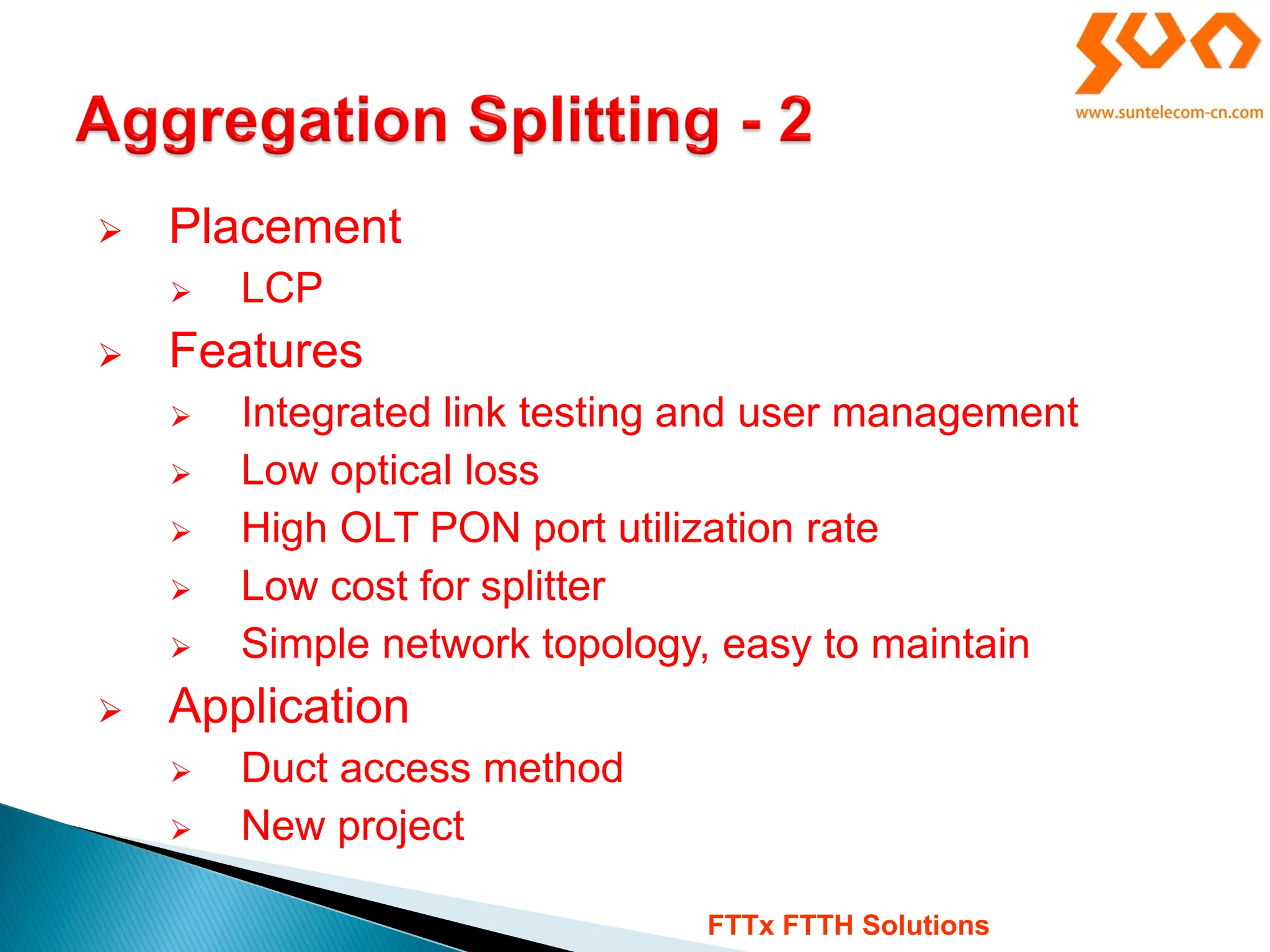 OSP (Outside Plant). FTTx FTTH Solutions | PDF