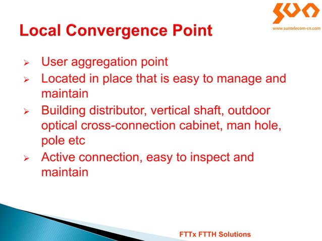 OSP (Outside Plant). FTTx FTTH Solutions | PDF