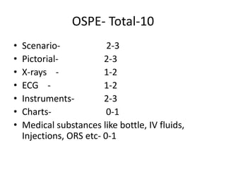 Ospe for mbbs imagings | PPTX