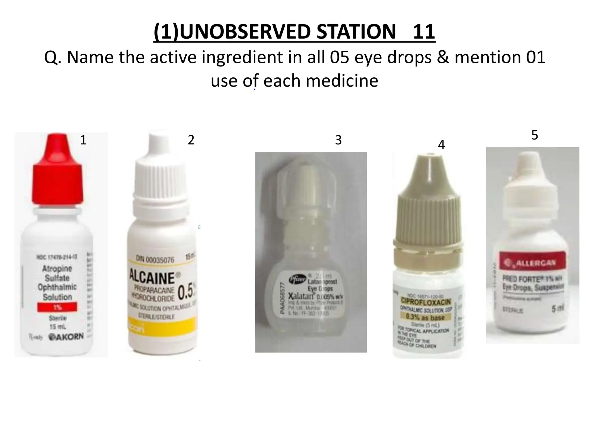 OSPE in Ophth with key for MBBS students | PPTX