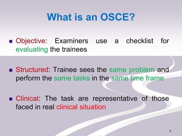 OSPE/ OSCE | PPTX