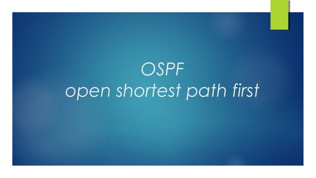 OSPF | PPT
