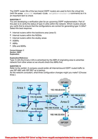 ospf ahmed tawfeek CCNA dump for Exam12 | PDF