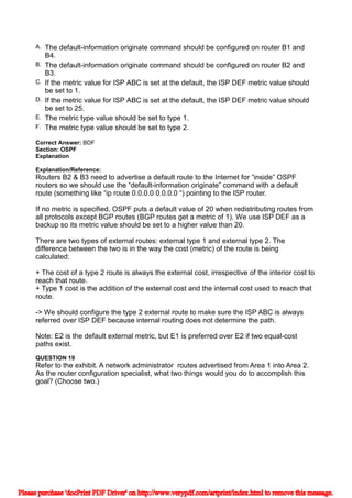 ospf ahmed tawfeek CCNA dump for Exam12 | PDF