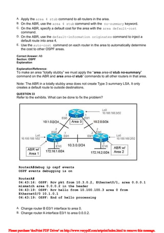 ospf ahmed tawfeek CCNA dump for Exam12 | PDF