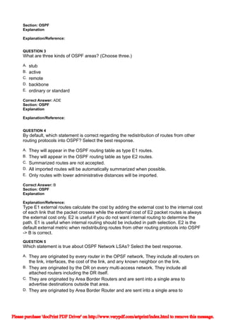 ospf ahmed tawfeek CCNA dump for Exam12 | PDF