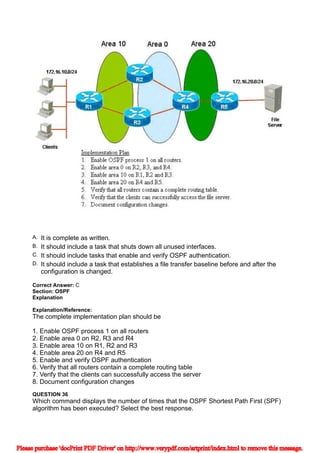 ospf ahmed tawfeek CCNA dump for Exam12 | PDF