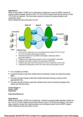ospf ahmed tawfeek CCNA dump for Exam12 | PDF