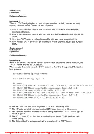 ospf ahmed tawfeek CCNA dump for Exam12 | PDF