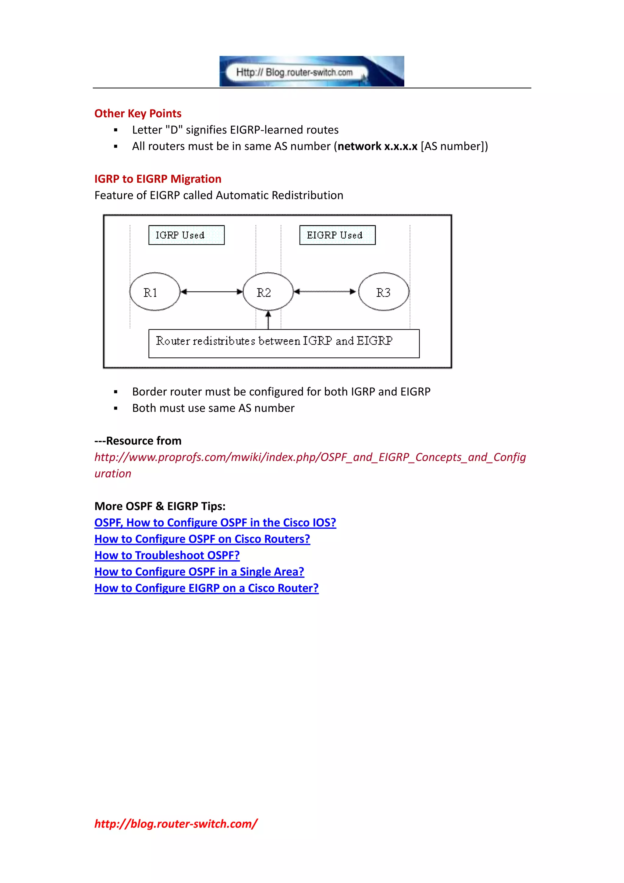 Ospf And Eigrp Concepts And Configuration Pdf