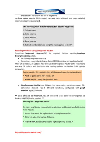Ospf and eigrp concepts and configuration | PDF