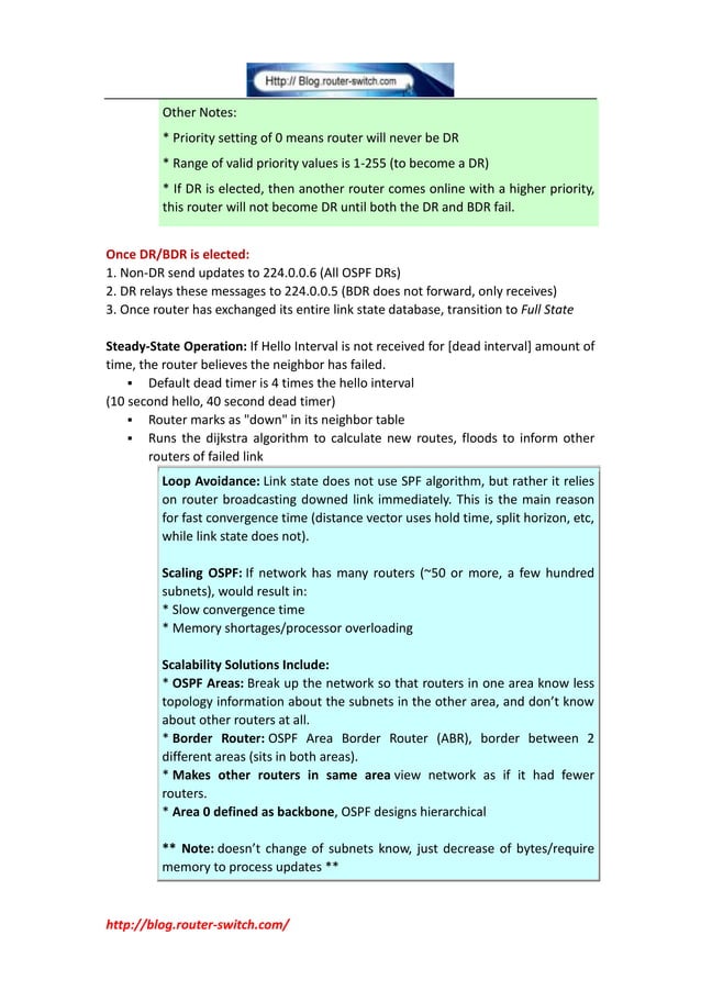 Ospf and eigrp concepts and configuration | PDF
