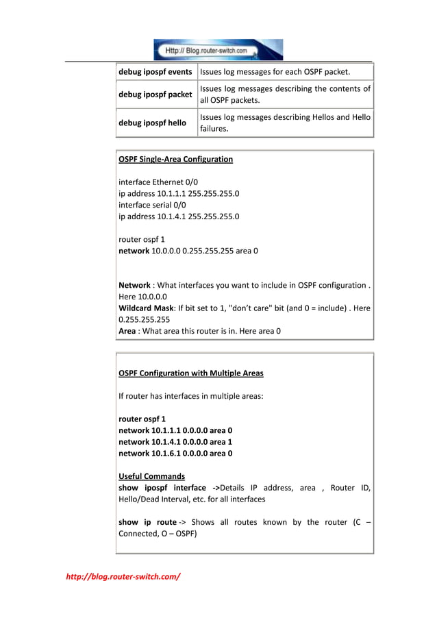 Ospf and eigrp concepts and configuration | PDF