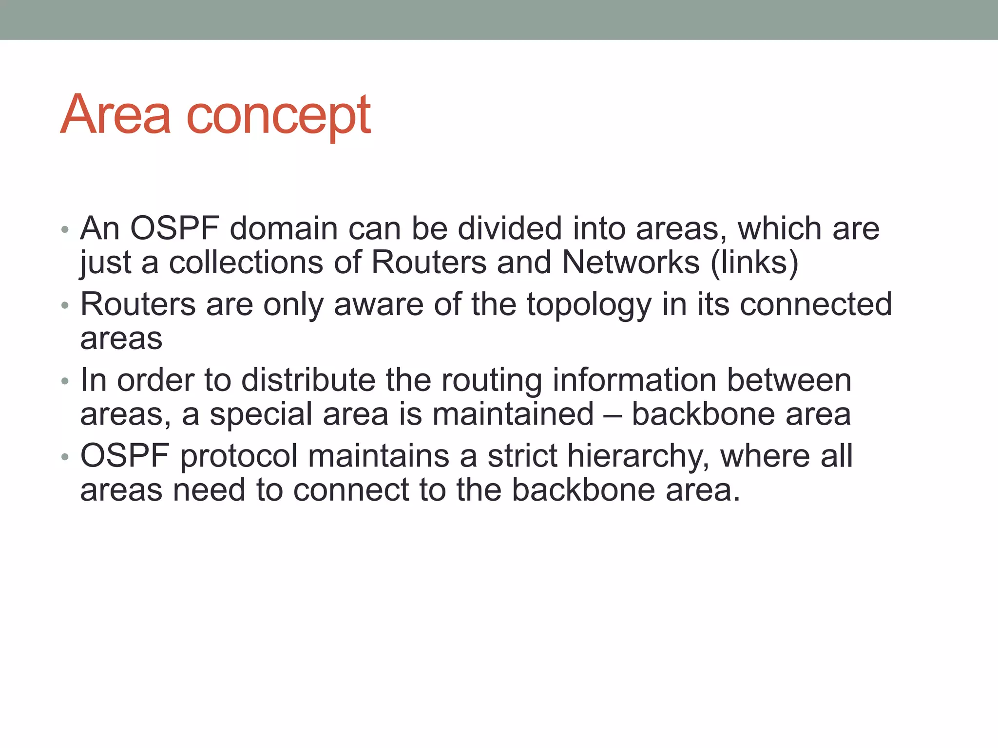 Ospf area types | PPTX