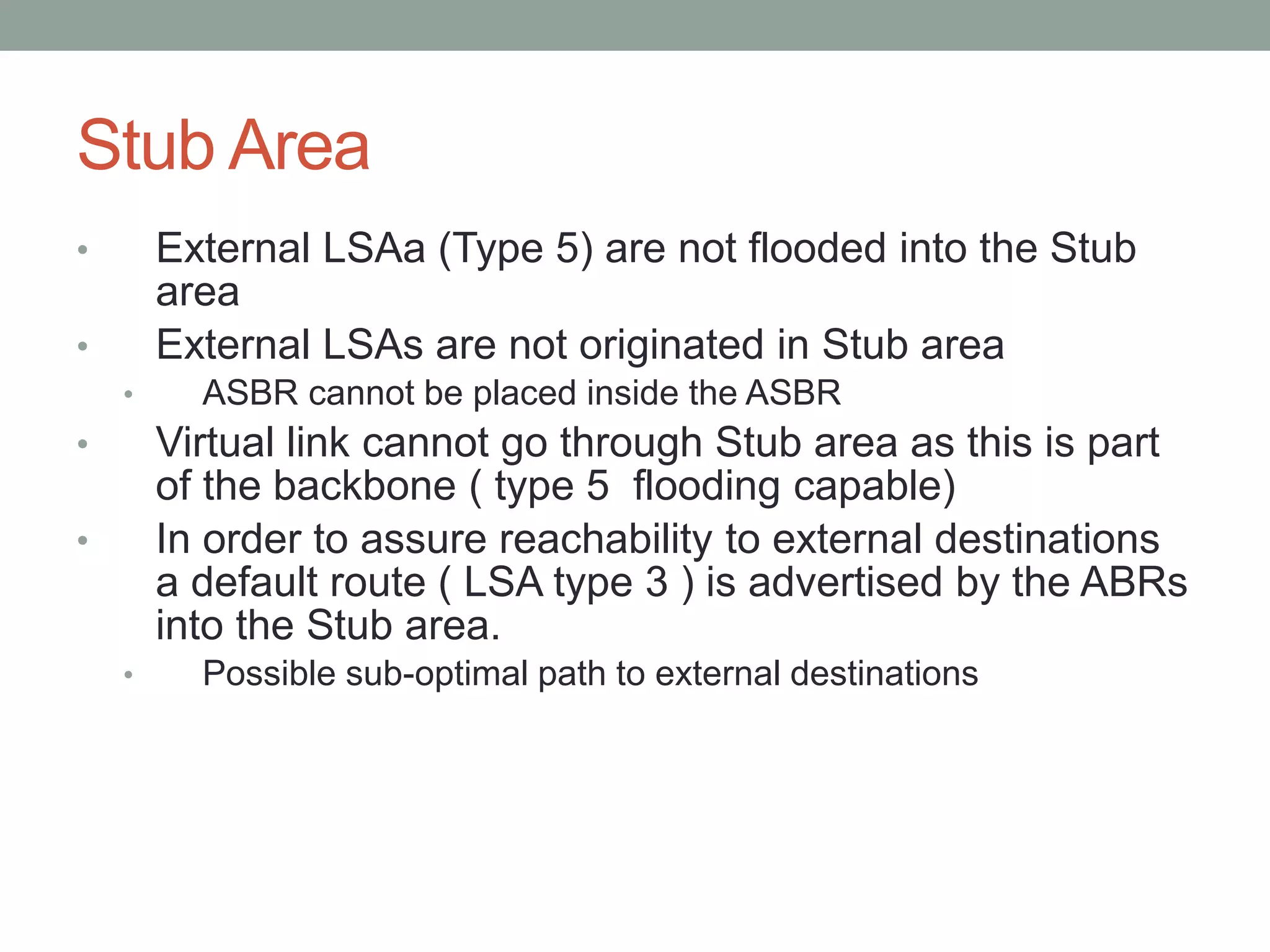 Ospf area types | PPTX