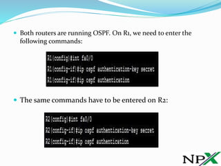 OSPF Authentication | PPT