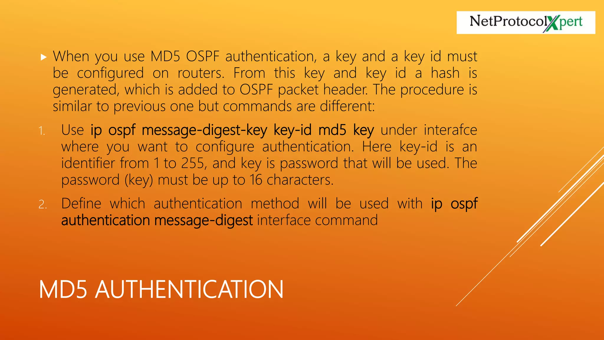 OSPF Authentication | PPTX