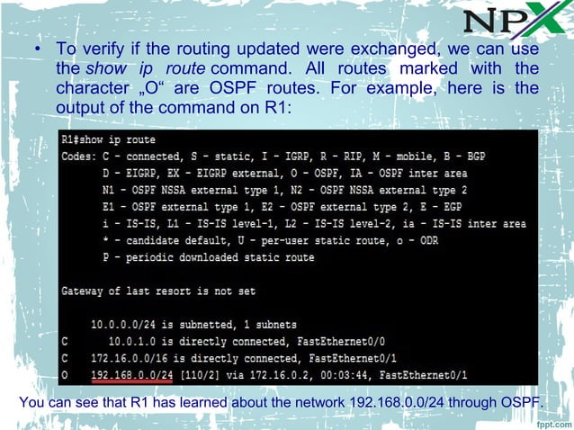 OSPF Configuration | PPT | Internet | Computing