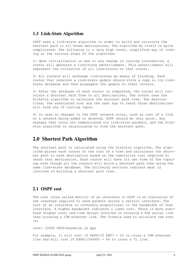 Ospf Design Guide | PDF