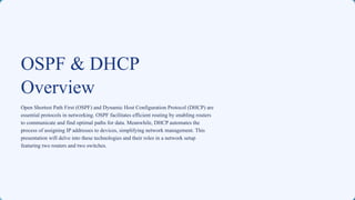 OSPF & DHCP Overview.pptx it is ospf model | PPT