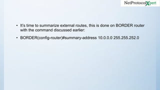 OSPF External Route Summarization | PPTX