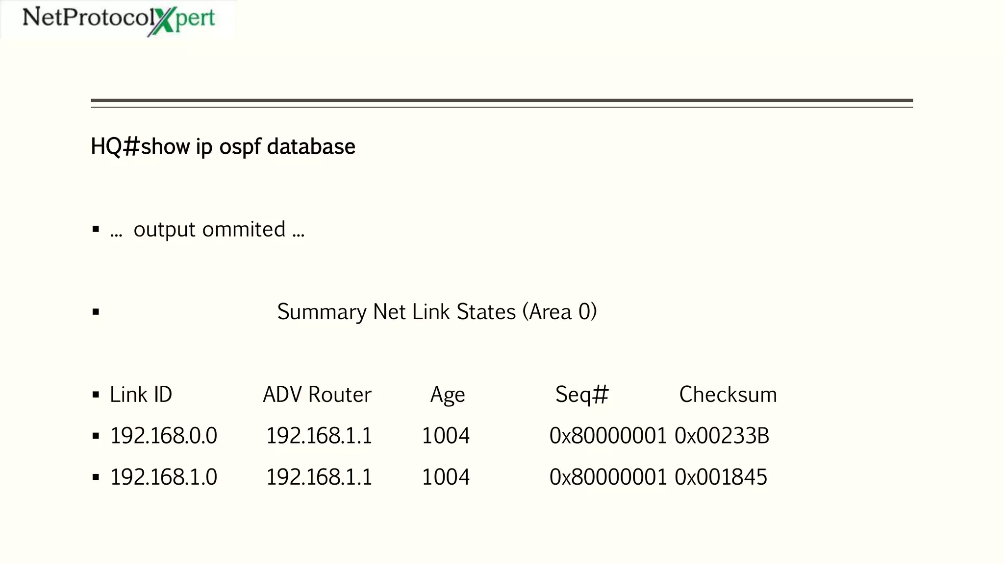 OSPF Internal Route Summarization | PPT