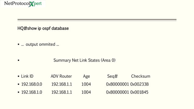OSPF Internal Route Summarization | PPT