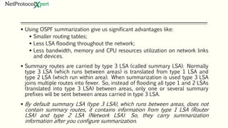 OSPF Internal Route Summarization | PPT